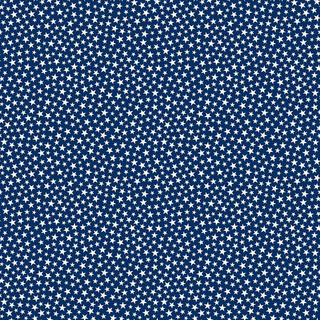 Star Spangled Beauty- Navy Sparkle Stars: Sold by the 1/2 Yard - Etsy