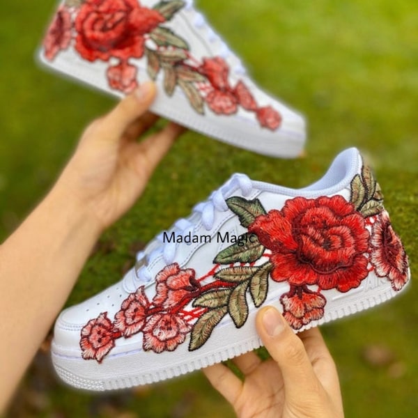 Red Rose Shoes - Etsy