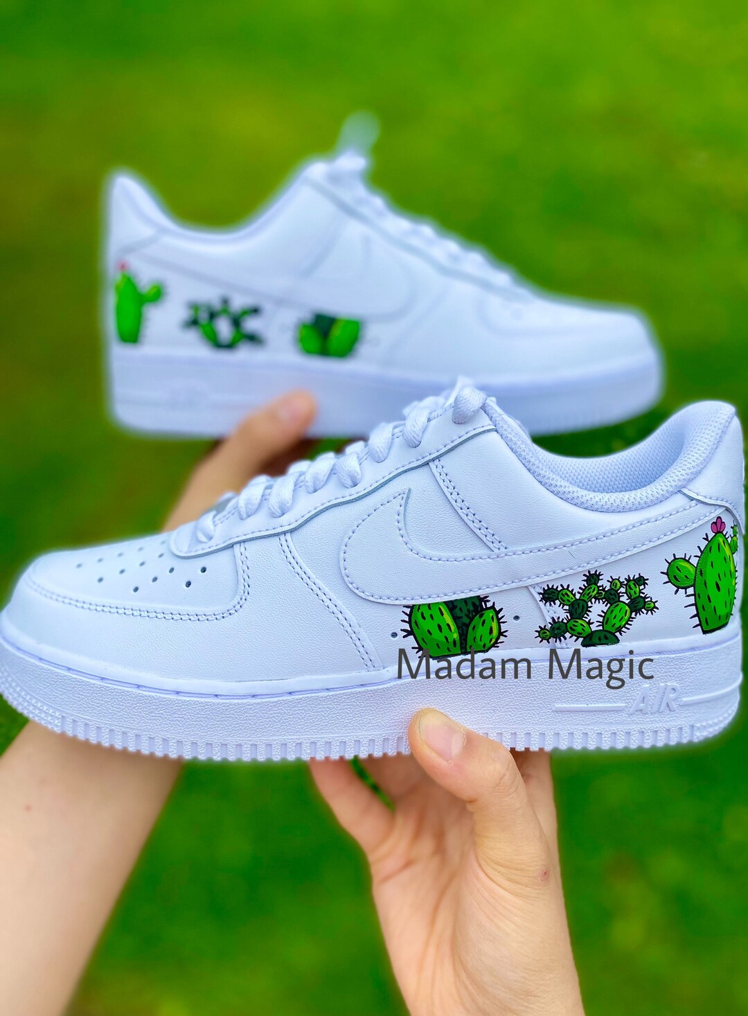 Pintado a mano Custom Air Force 1 Cactus Cactus Bajo AF1 Personalizado ...