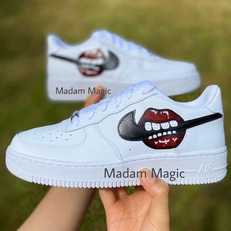 Nike Air Force 1 Customs Red - Etsy