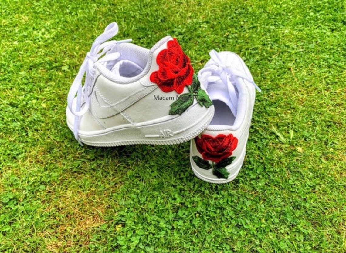Embroidered Custom Air Force 1 Low Rose AF1 Customized Made to - Etsy UK