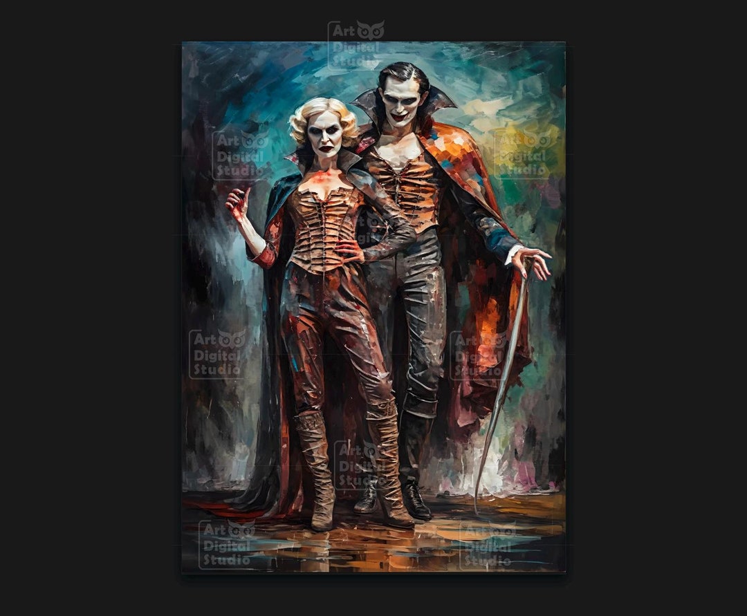 Voluptuous Vamp Wall Art, Halloween Wall Print Printable, Vamp Wall Art ...