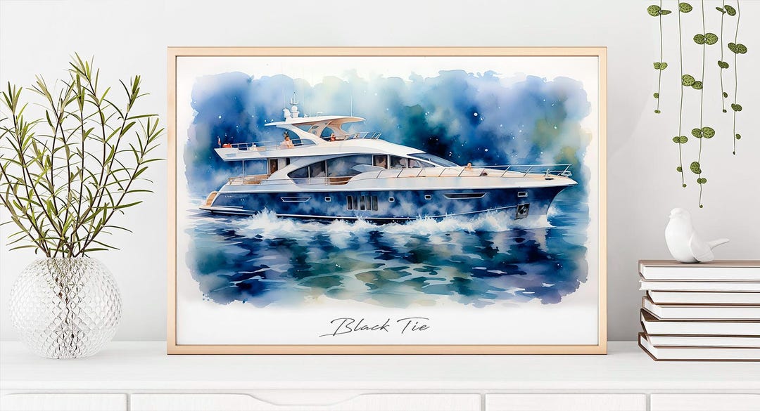 Custom Boat Portrait, Boat Portrait, Personalize Boat Painting, Gift ...