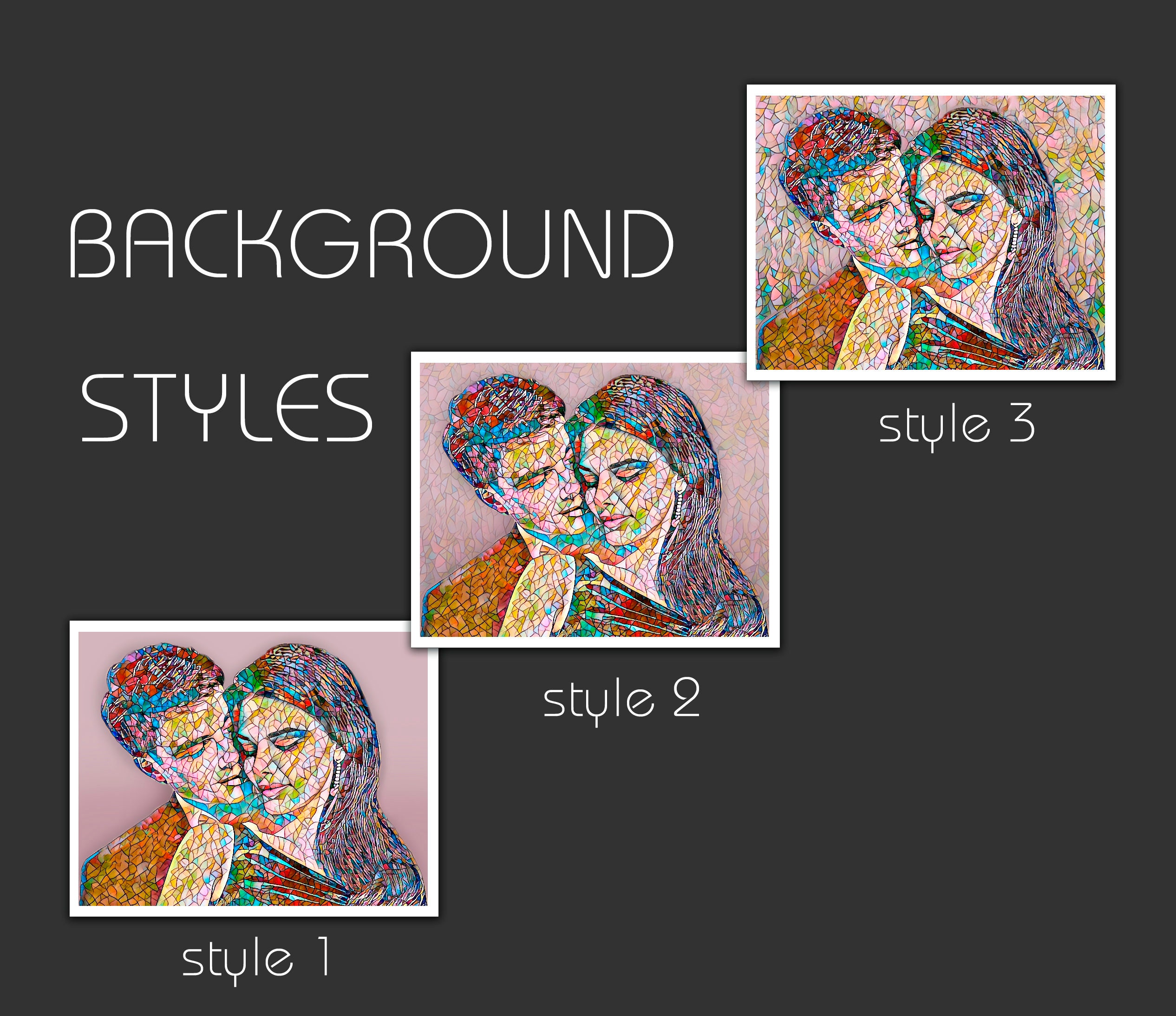 Custom Mosaic Portrait, Pop Art Colorful Portrait, Custom Mosaic Gift ...