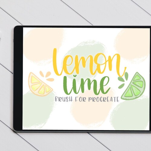 Lemon Lime Procreate Brush Pen Calligraphy Brush Procreate - Etsy