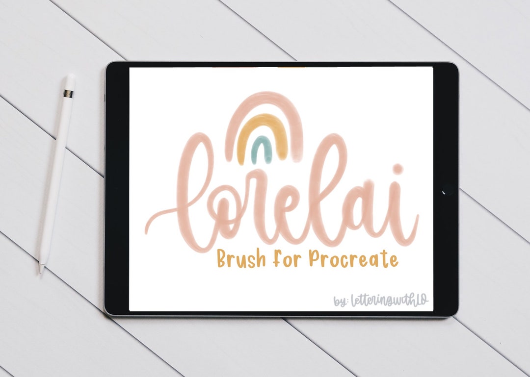 Lorelai Procreate Lettering Brush for Modern Calligraphy | INSTANT ...