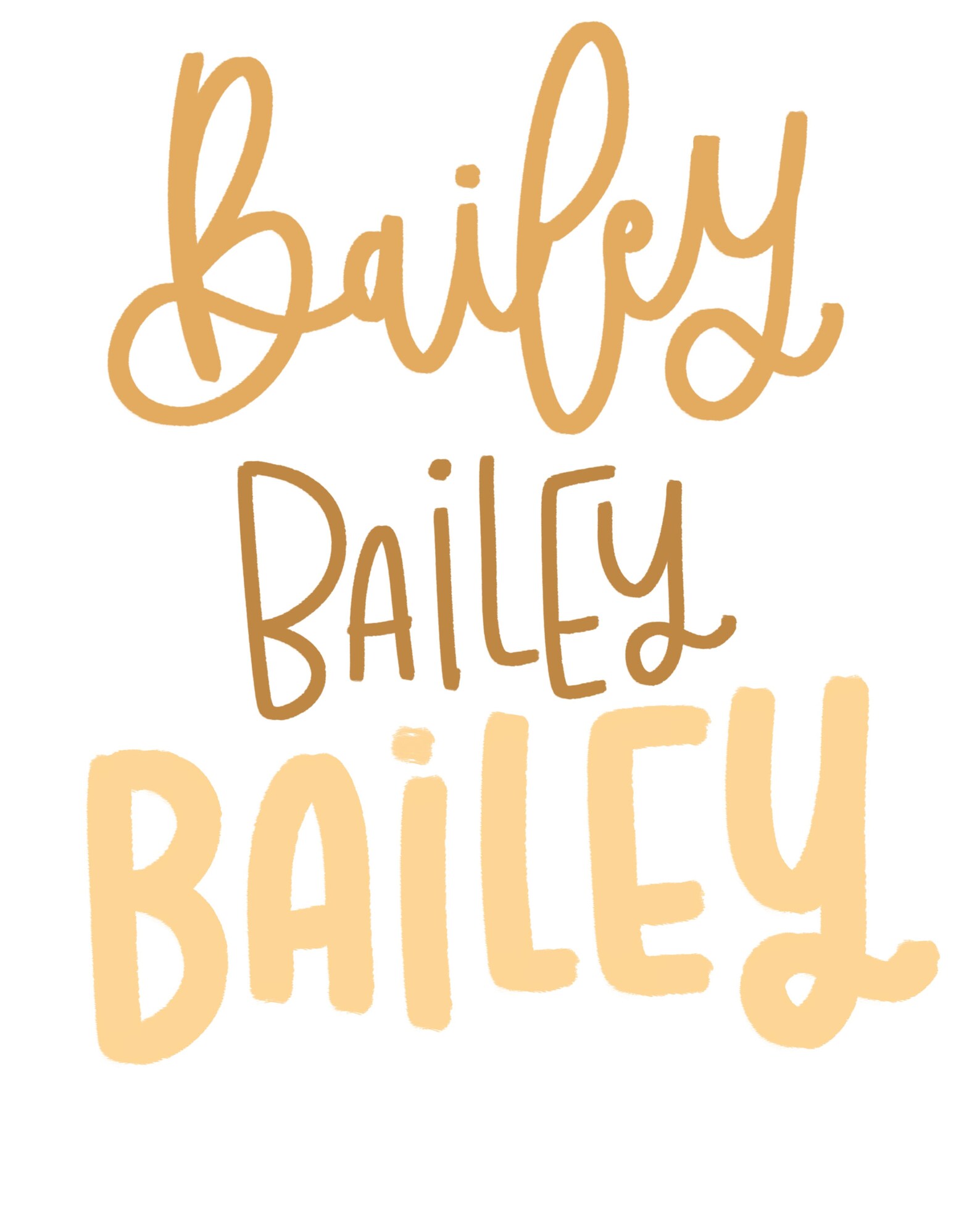 Bailey Procreate Lettering Brush for Modern Calligraphy - Etsy