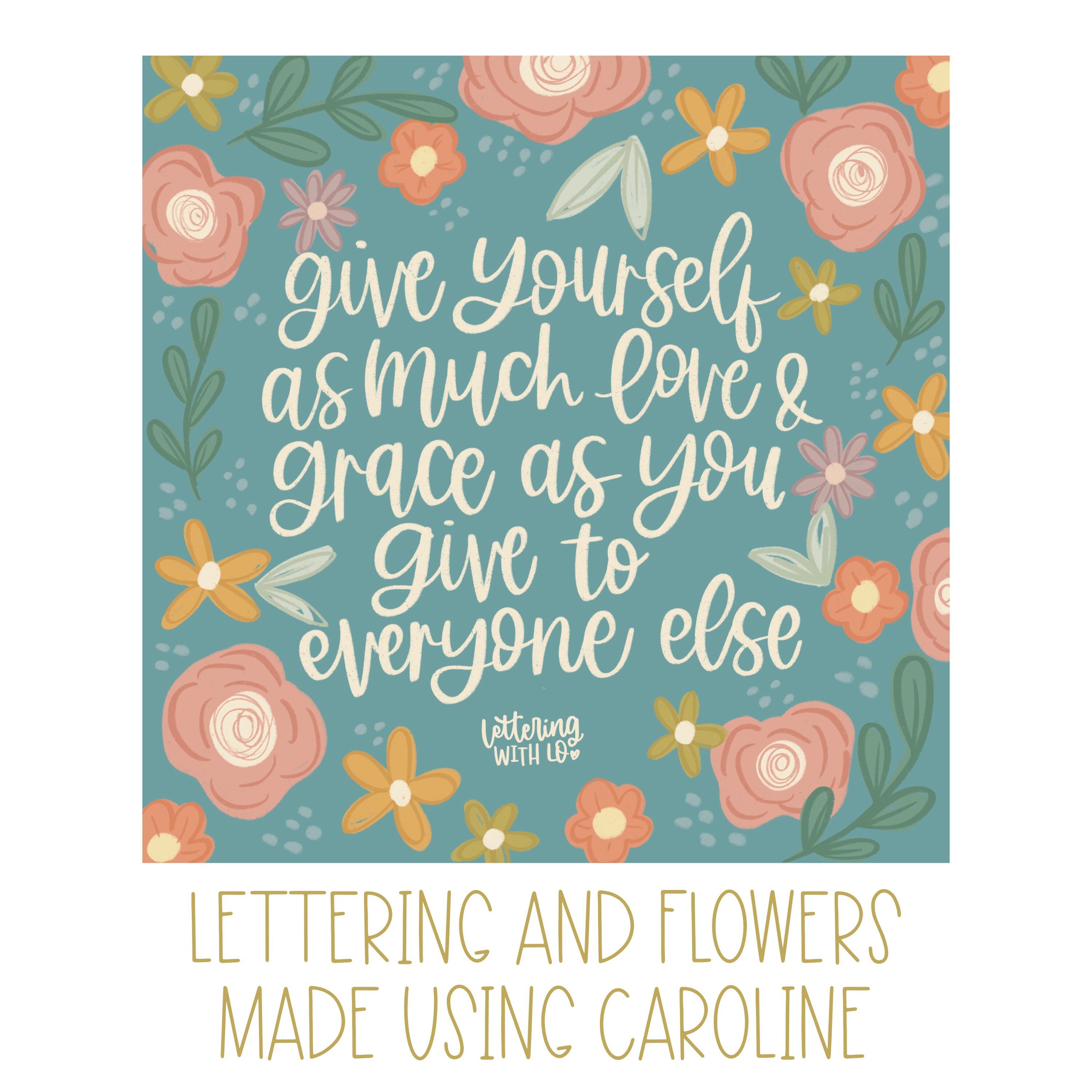 Caroline Procreate Lettering Brush for Modern Calligraphy - Etsy