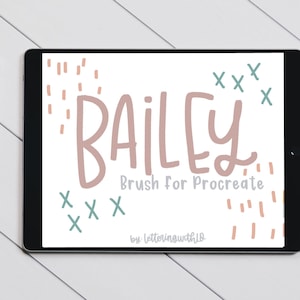 Bailey Procreate Lettering Brush for Modern Calligraphy | INSTANT ...