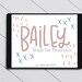 Bailey Procreate Lettering Brush for Modern Calligraphy | INSTANT ...