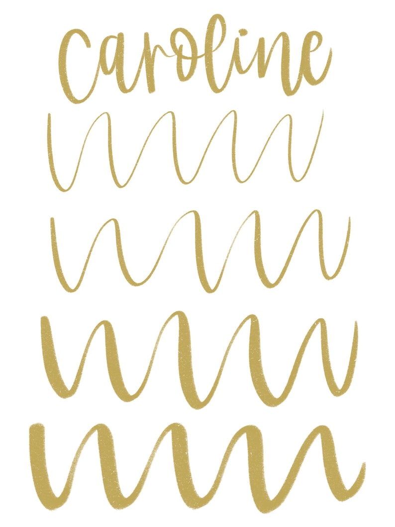 Caroline Procreate Lettering Brush for Modern Calligraphy - Etsy