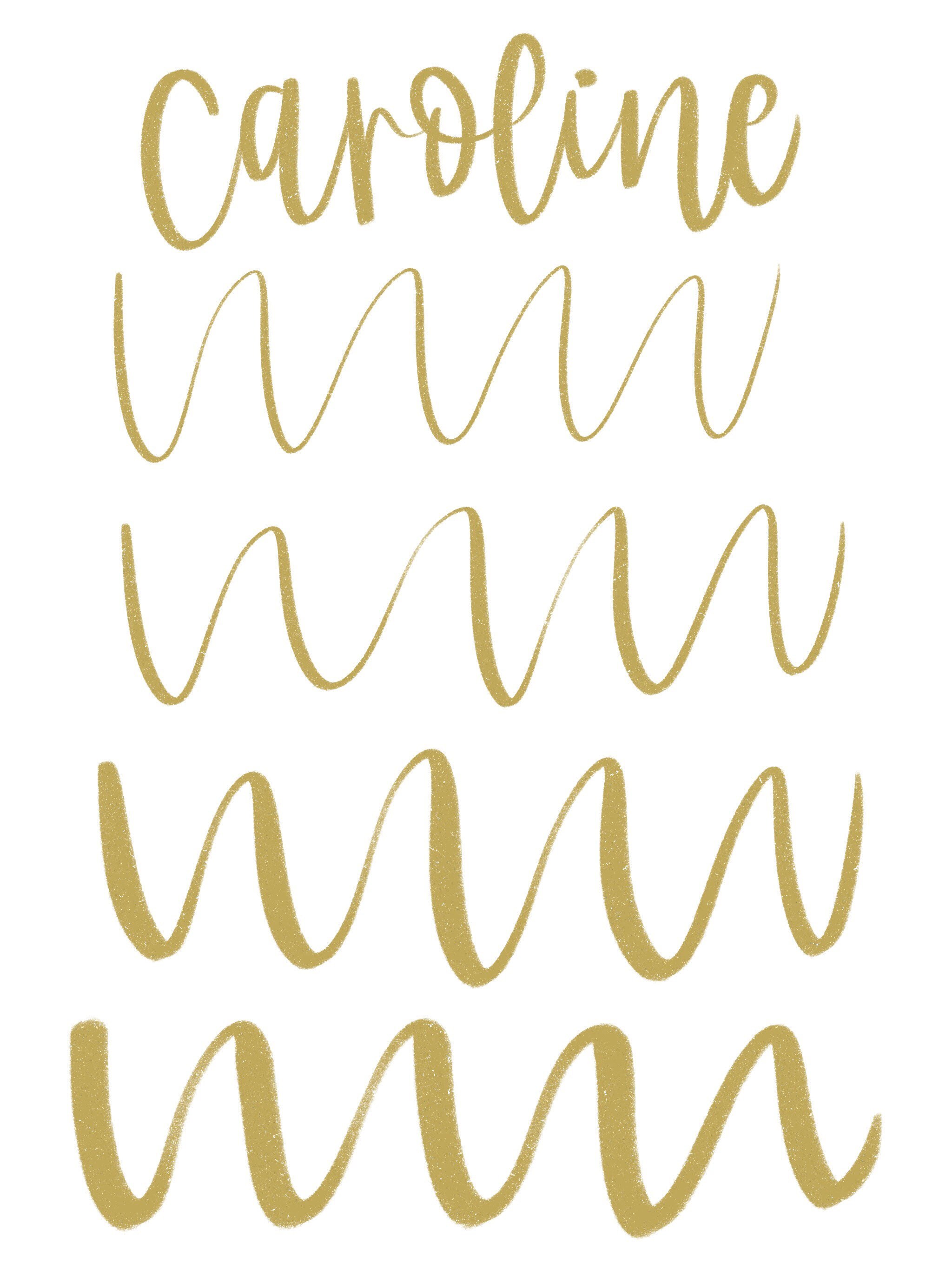 Caroline Procreate Lettering Brush for Modern Calligraphy - Etsy