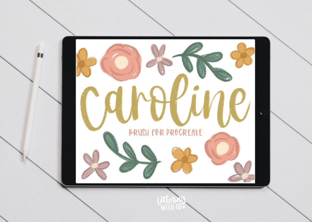 Caroline Procreate Lettering Brush for Modern Calligraphy | INSTANT ...