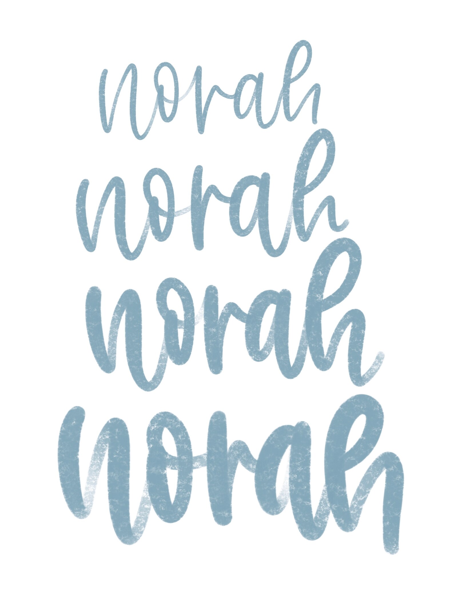 Norah Procreate Lettering Brush for Modern Calligraphy | Etsy