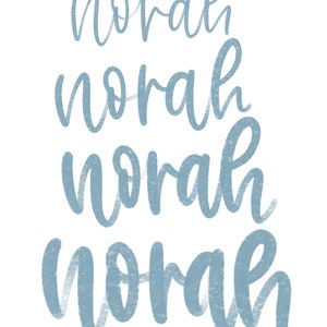 Norah Procreate Lettering Brush for Modern Calligraphy | INSTANT ...