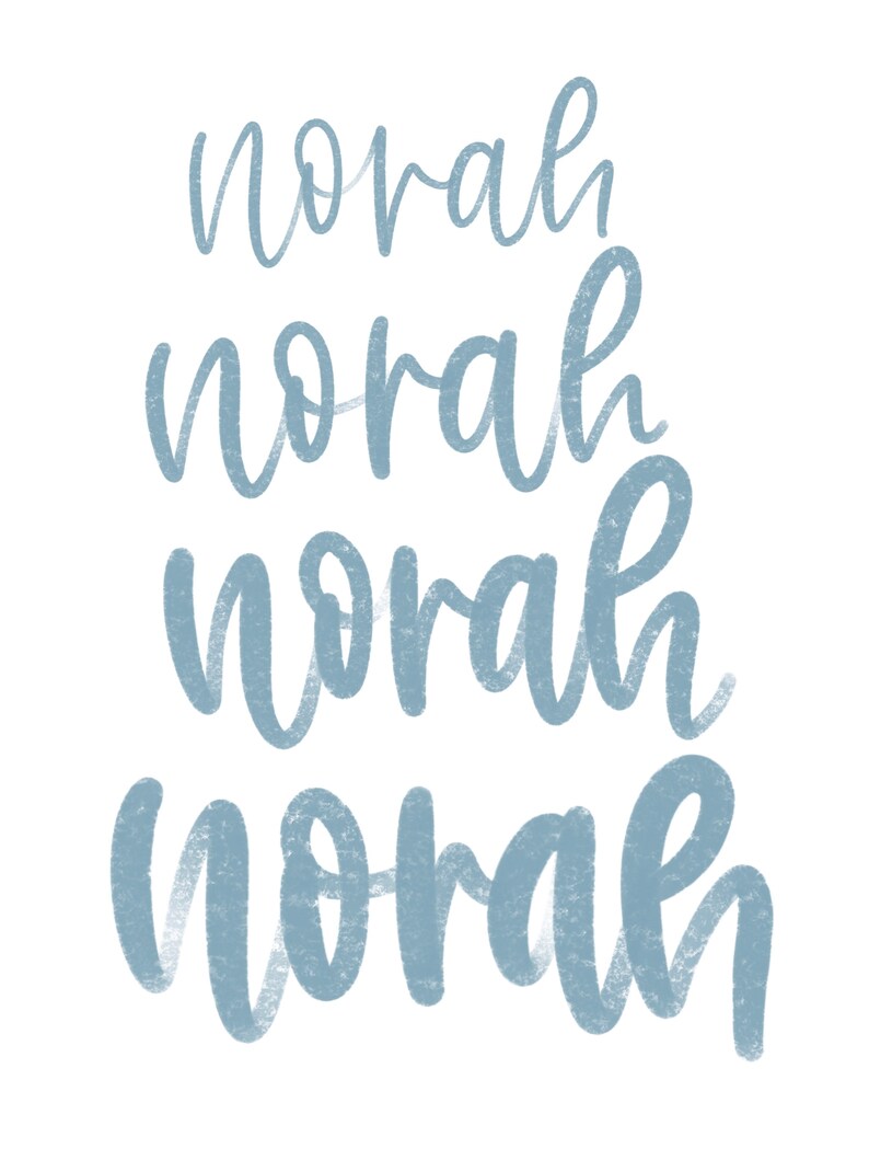 Norah Procreate Lettering Brush for Modern Calligraphy | Etsy