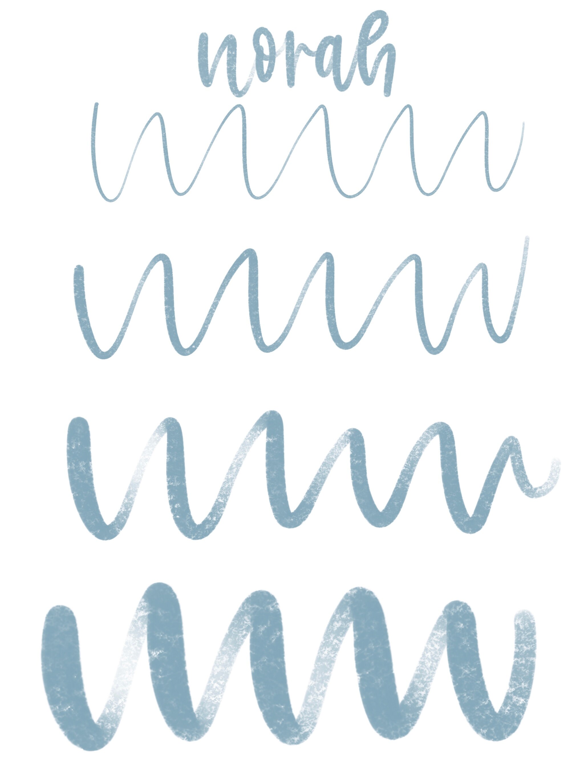 Norah Procreate Lettering Brush for Modern Calligraphy | INSTANT ...