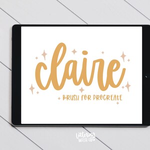 Claire Procreate Lettering Brush for Modern Calligraphy | INSTANT ...