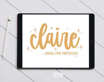 Claire Procreate Lettering Brush for Modern Calligraphy - Etsy