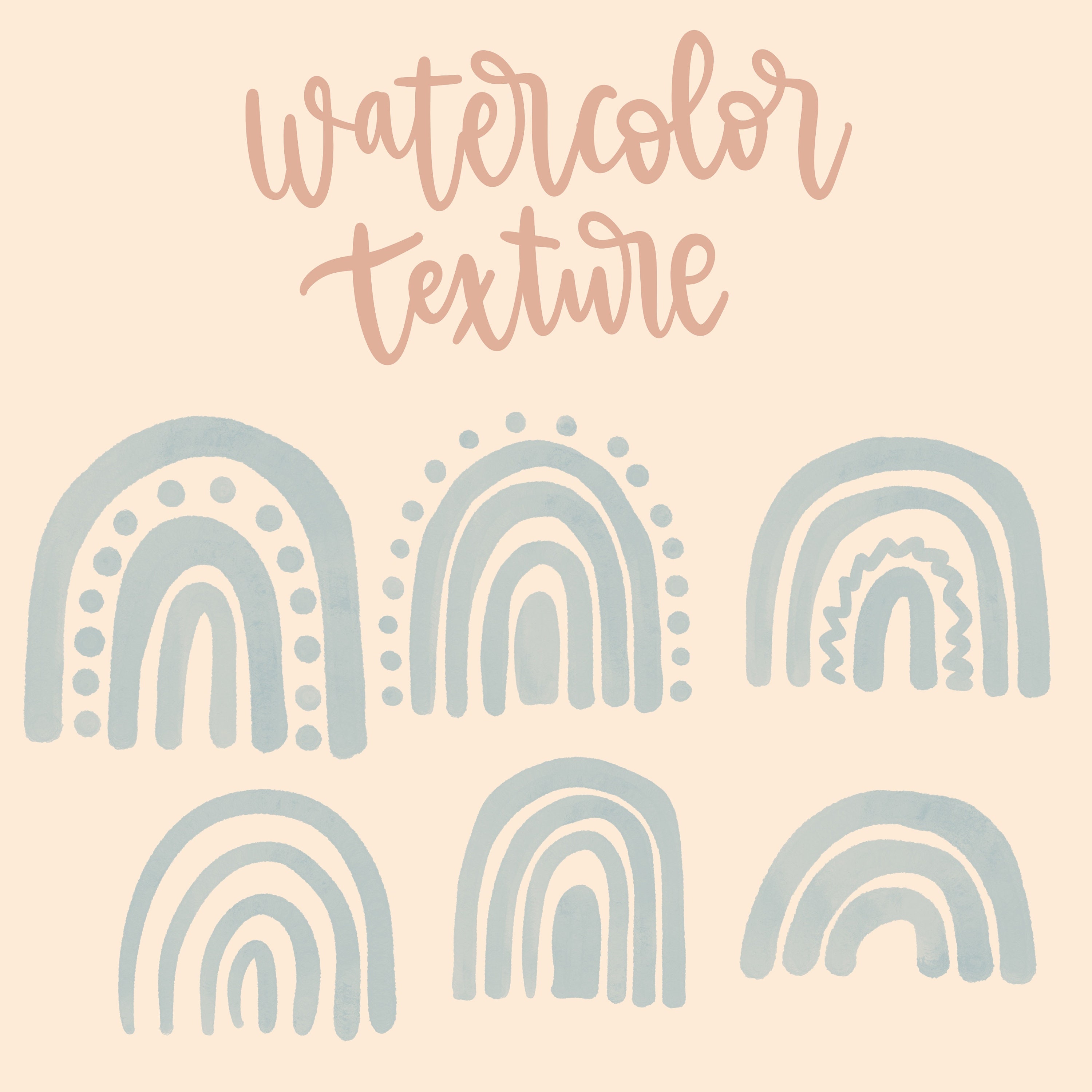 Rainbow Stamp Brush Set for Procreate - Etsy