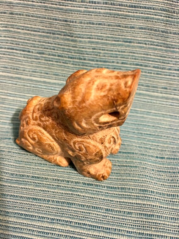 Hand Carved Howling Foo Dragon Jade Nephrite Zhou Dynasty - Etsy
