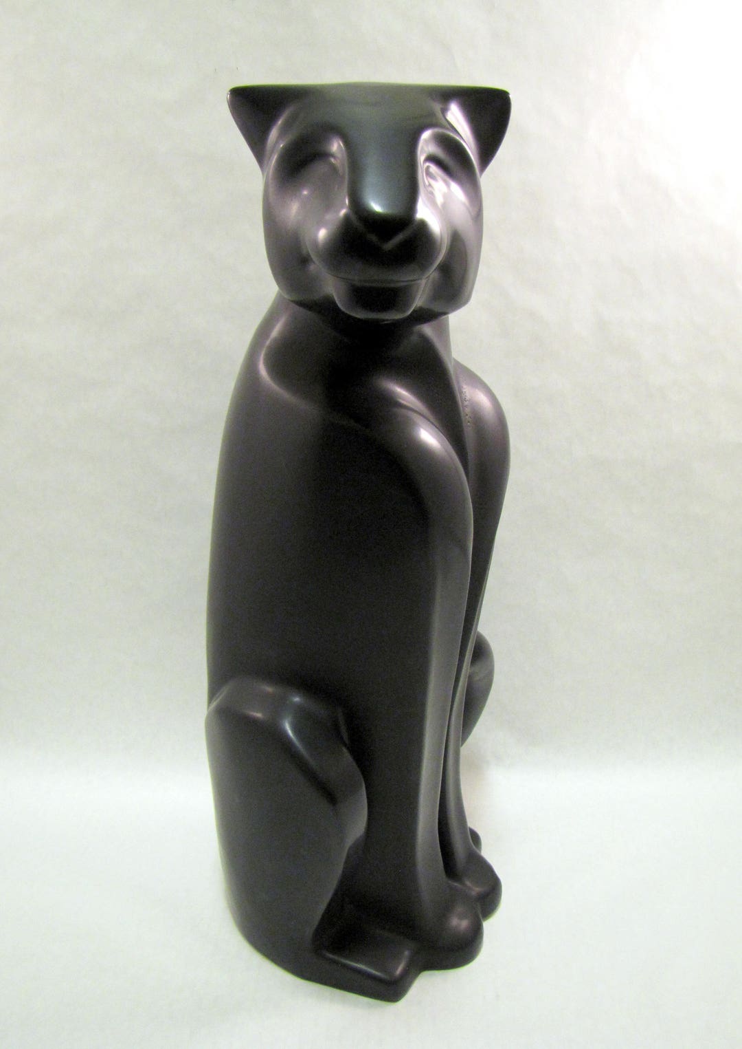 Rare Vintage 1980s HAEGER PANTHER STATUE Black Art Deco Mod - Etsy