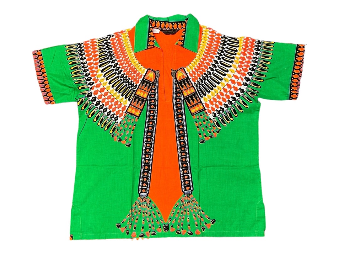 Bright & Funky Vintage 70s Bou Boudina Dashiki Tunic Shirt Mens XL - Etsy