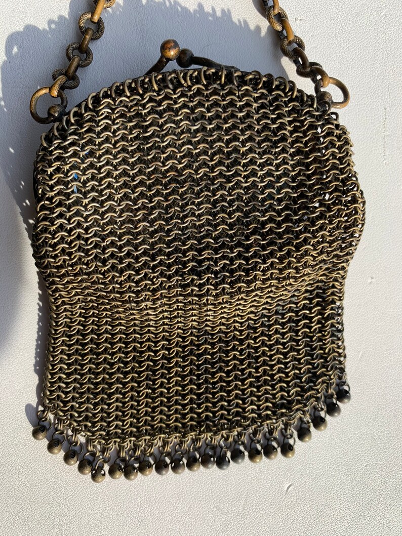 Antique 1800s French Gold Gilded Wash Chatelaine Purse | Etsy