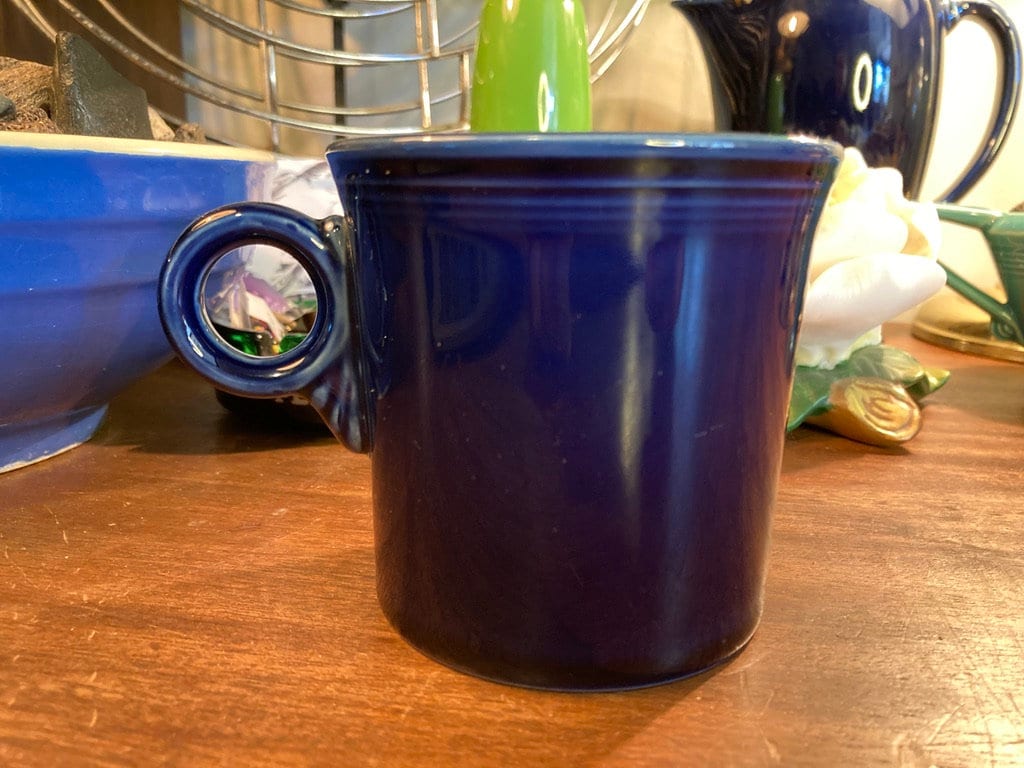 Fiestaware Coffee Mug in Cobalt Blue Featuring a Classic Art Deco ...