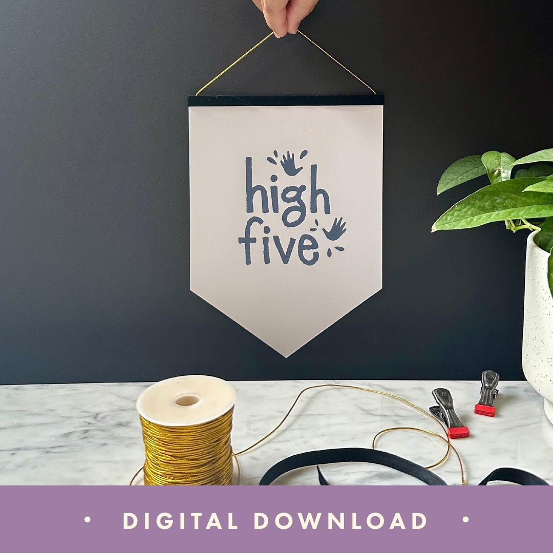 High Five Wall Art | Printable | Digital Download - Etsy