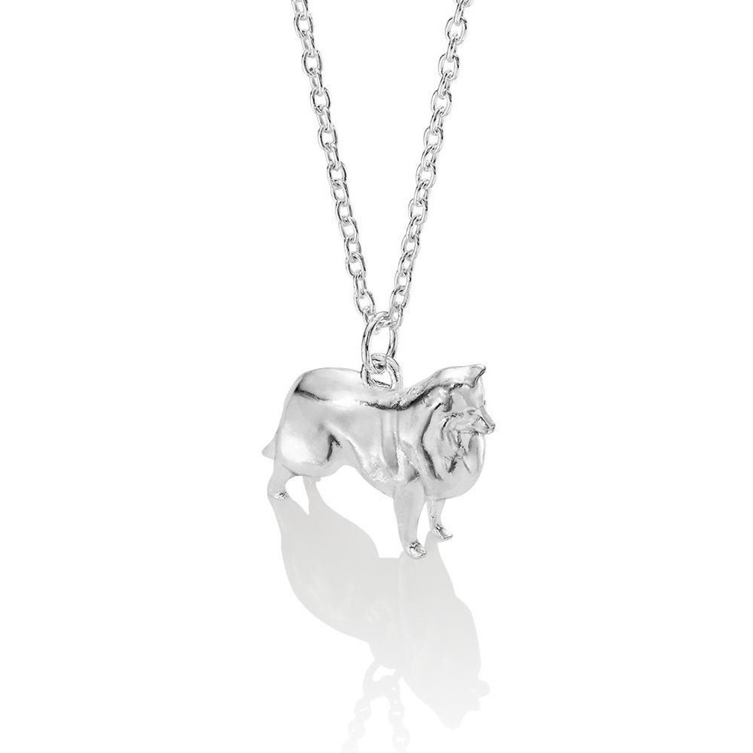 Shetland Sheepdog Pendant - Sterling Silver - Dog Necklace - Dog ...