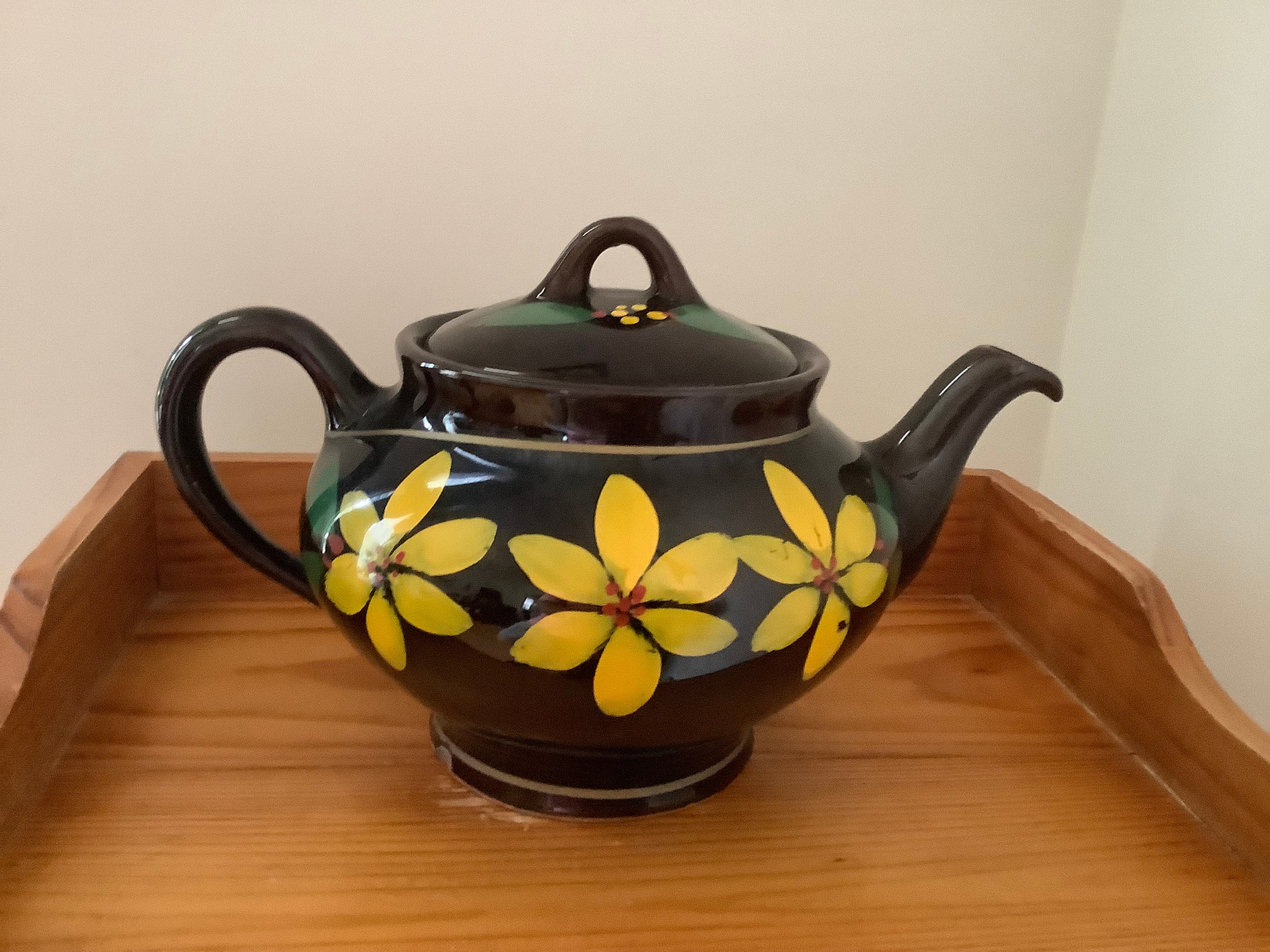 Royal Canadian Art Pottery Hamilton Canada Dripless Brown Glaze Teapot ...