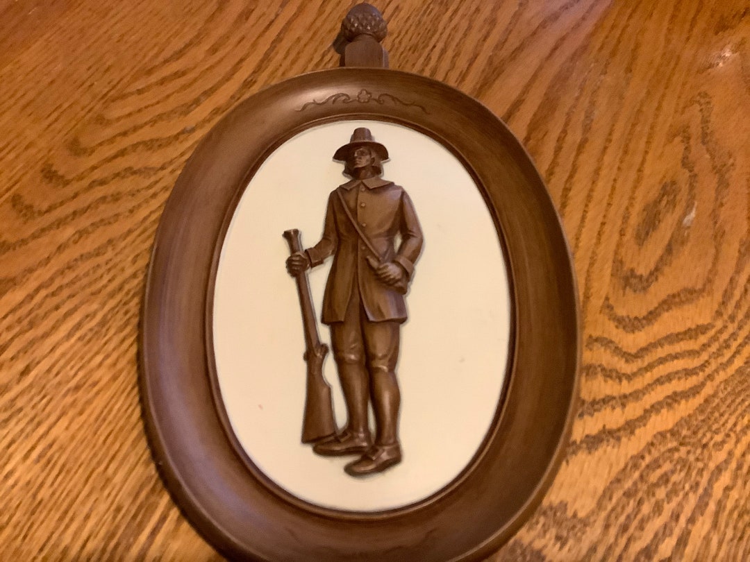 Syroco Inc Vintage 1960s Puritan Man Wall Plaque Copyright MCMLX Made ...