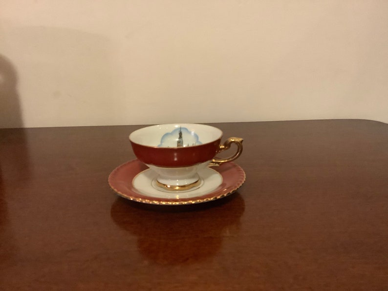 Handgemalt Bavaria RW Vintage Tea Cup and Saucer With Etched Gold Trim ...