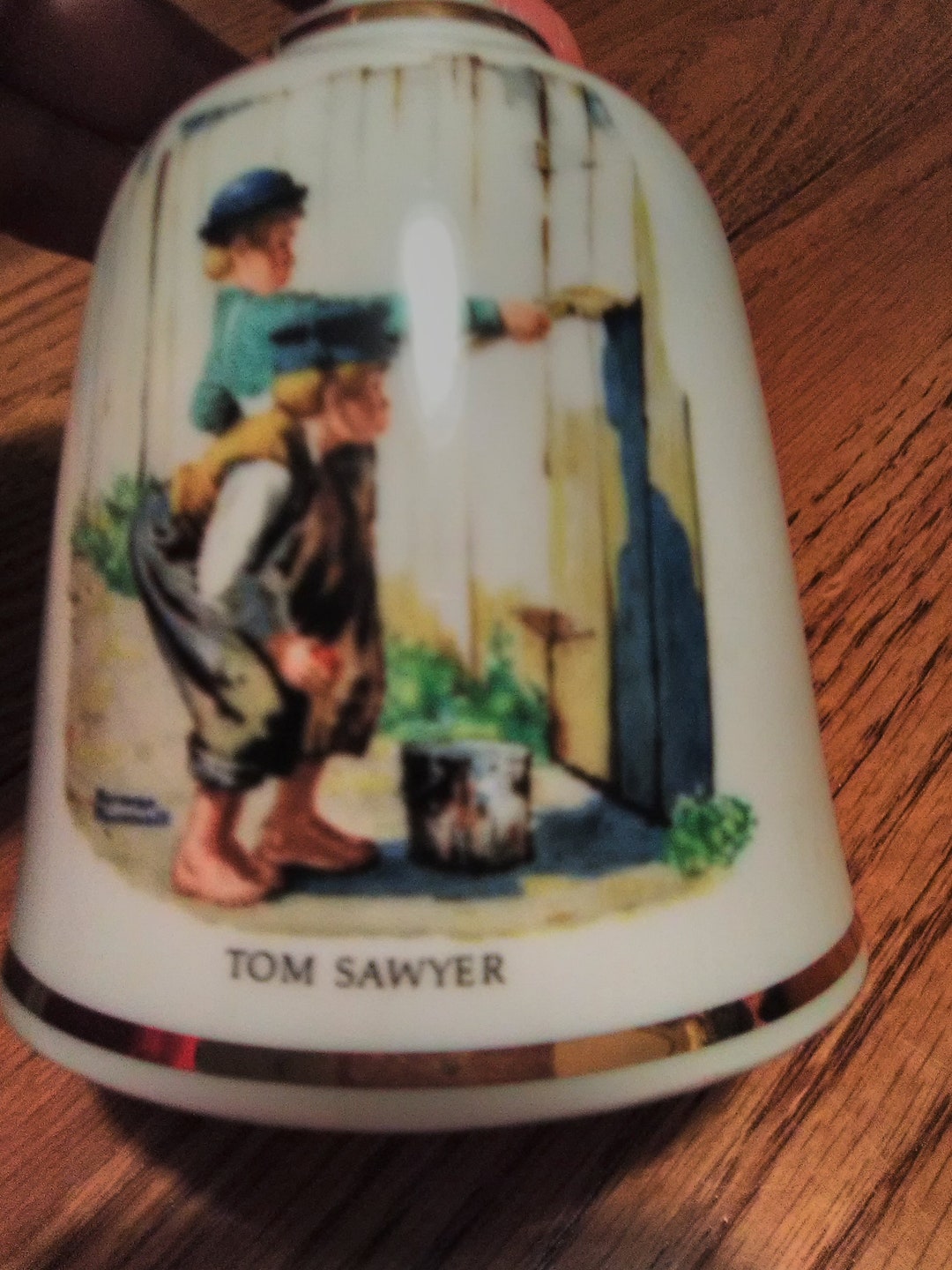 Norman Rockwell Tom Sawyer Bell: Danbury Mint Limited Edition - Etsy