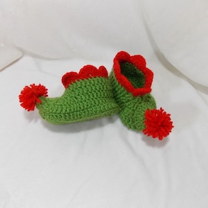 Elf baby set, abito all'uncinetto Elfo, Elfo per Natale, stivaletti all ...