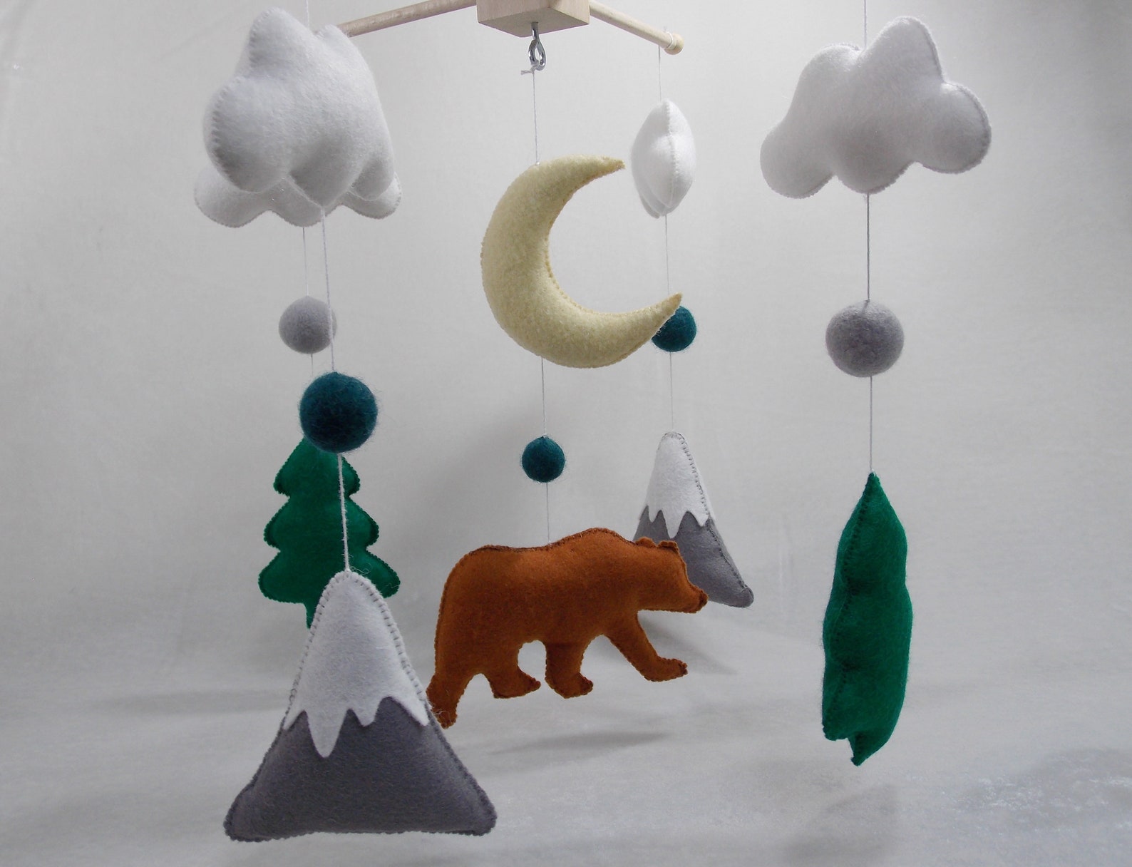 Baby Mobile Woodland Mobile Bear Mobile Mobile Nursery - Etsy