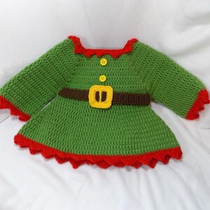 Elf baby set, abito all'uncinetto Elfo, Elfo per Natale, stivaletti all ...