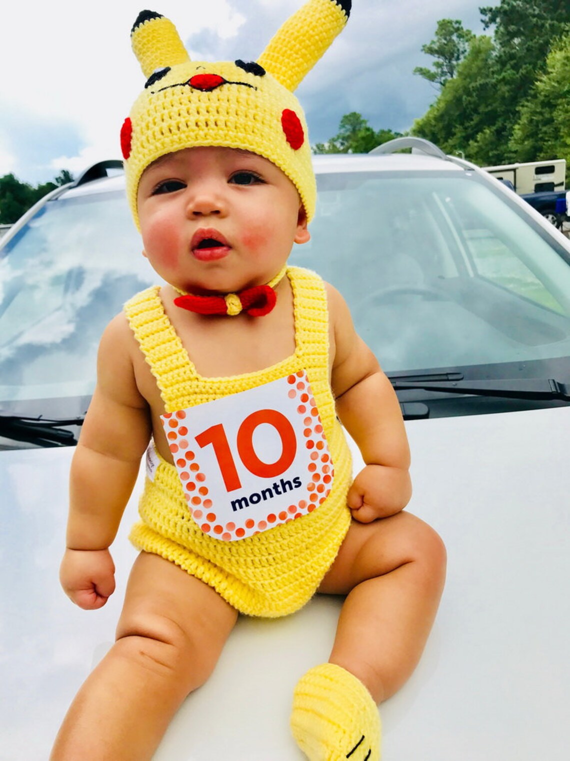 Pikachu setPikachu costumePikachu hatoveralls | Etsy