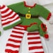 Elf baby set, abito all'uncinetto Elfo, Elfo per Natale, stivaletti all ...