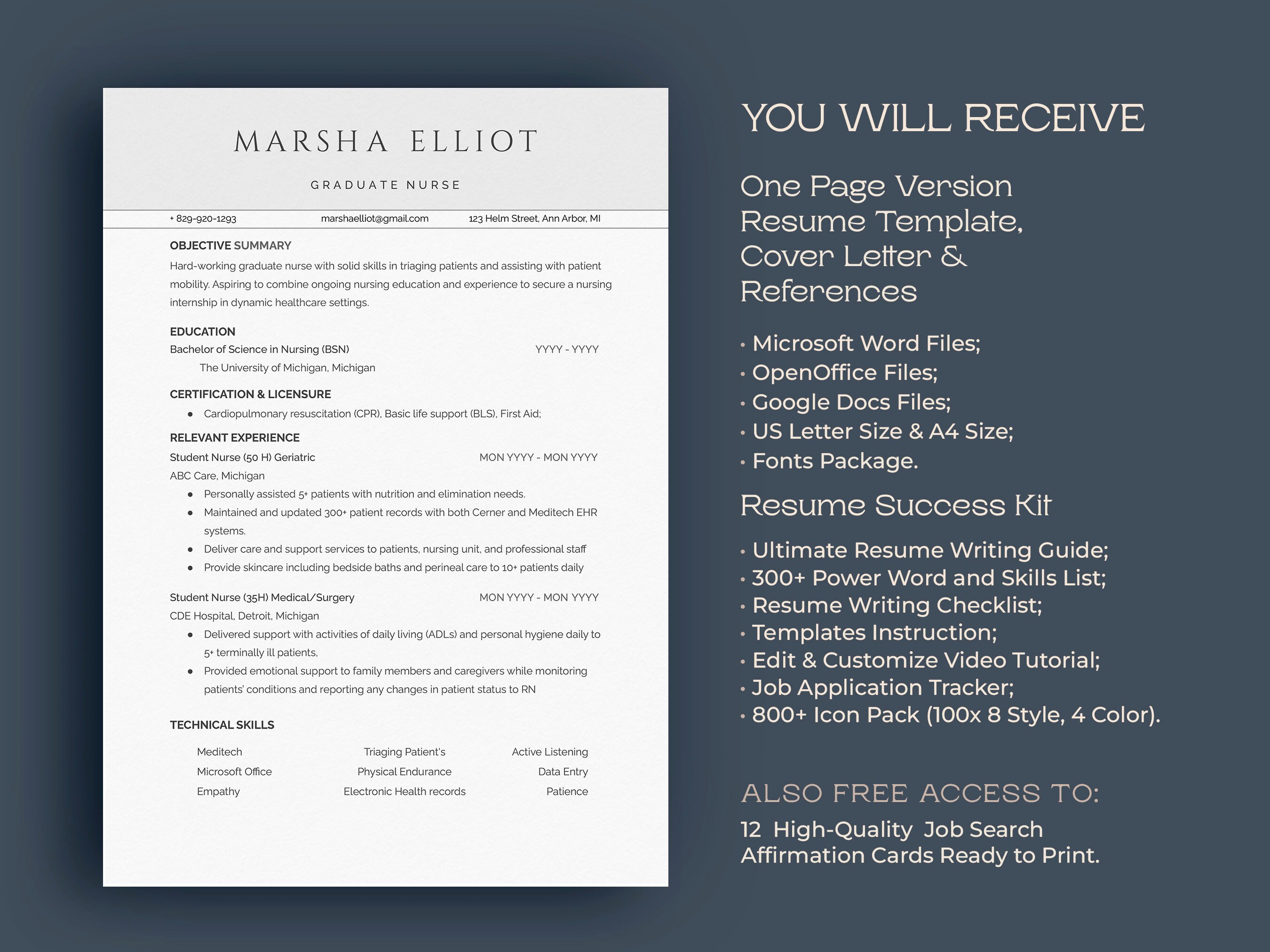 New Grad Nurse Resume, Nurse Practitioner Resume, Student Nurse Resume ...