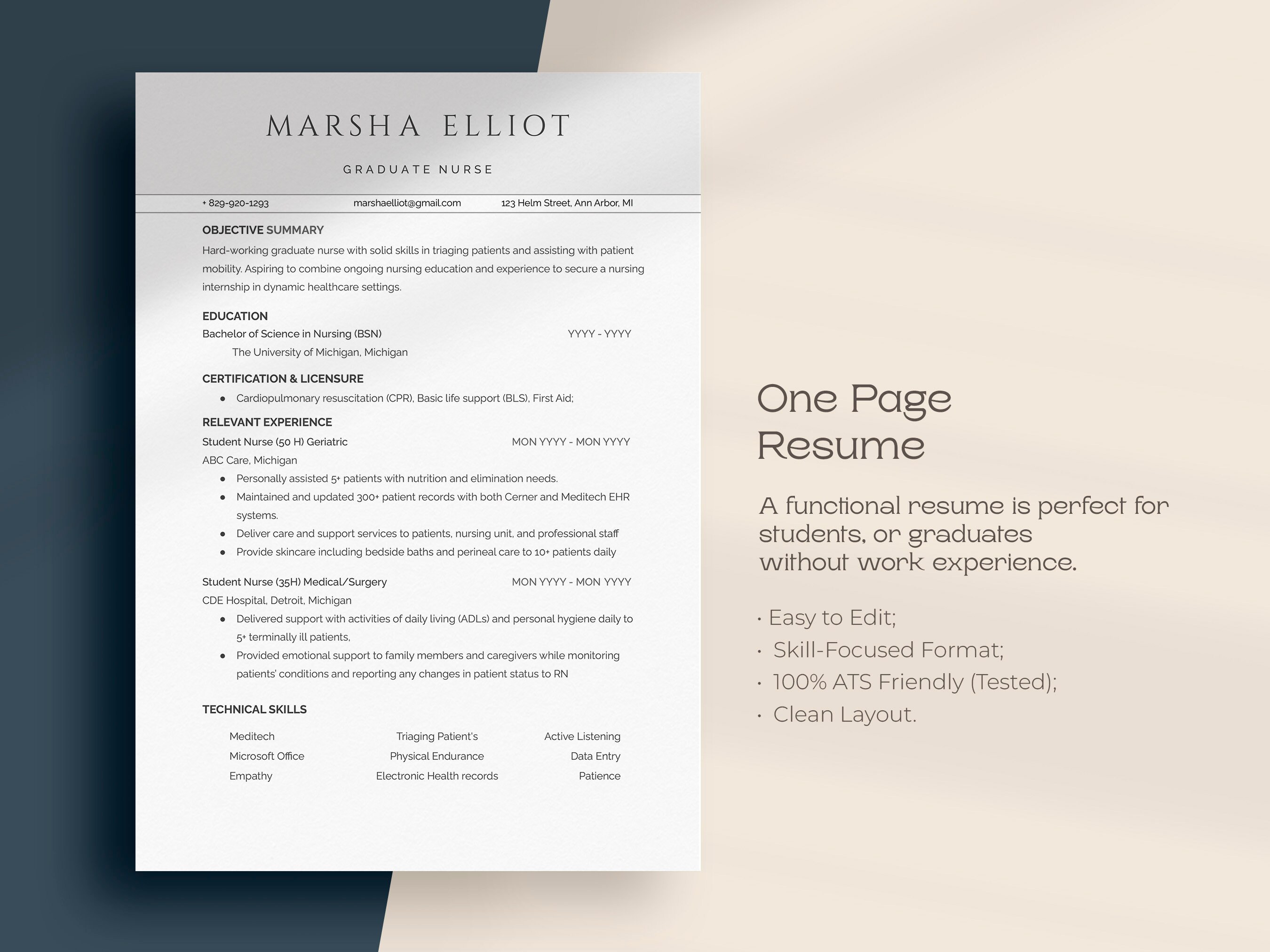 New Grad Nurse Resume, Nurse Practitioner Resume, Student Nurse Resume ...