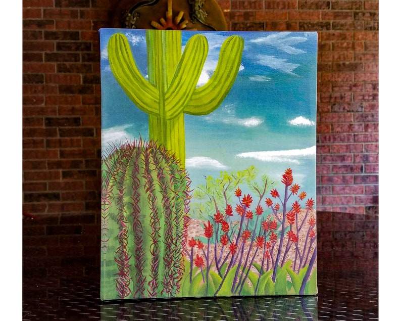 Southwest Cactus Art Print Western Cacti Wall Art Saguaro - Etsy