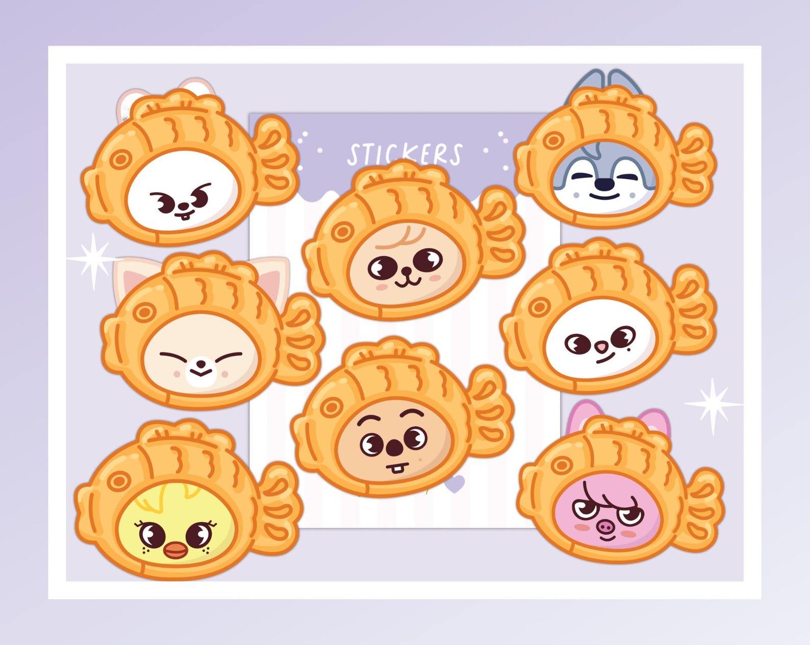 Bungeoppang SKZOO Sticker Bundle - Etsy