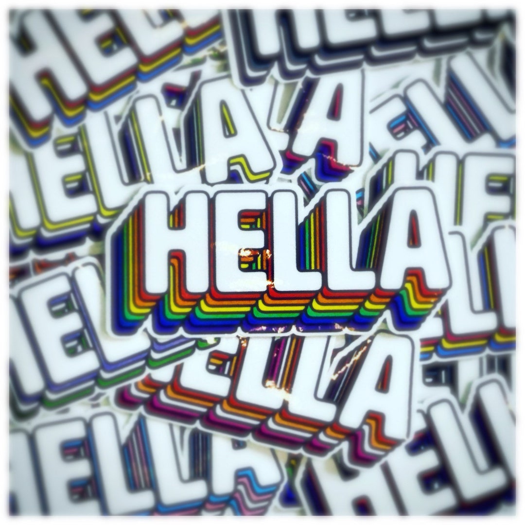 Hella Gay, Hella Pride Autocollant en vinyle imperméable à leau - Etsy ...