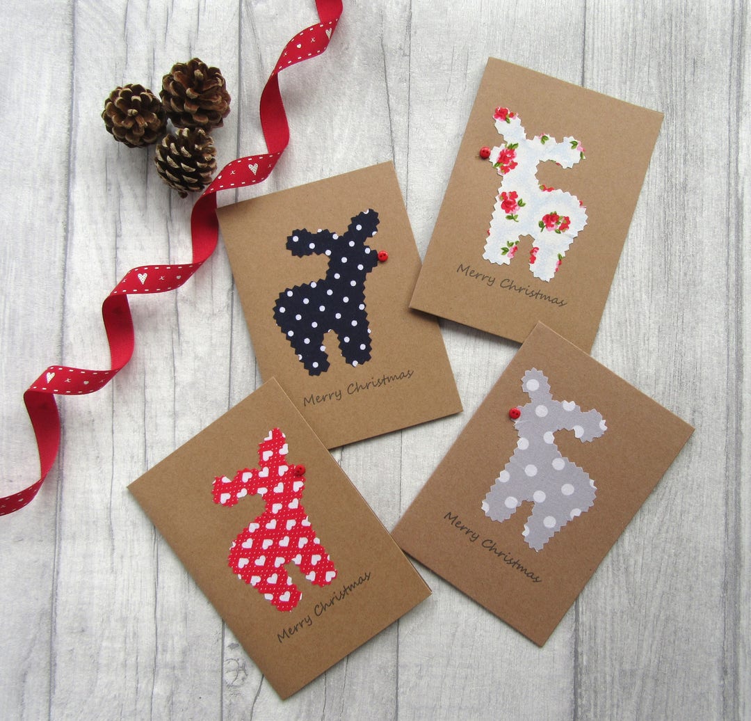 Fun Christmas Cards, Holiday Card, Reindeer Card, Rudolf Card, Xmas ...