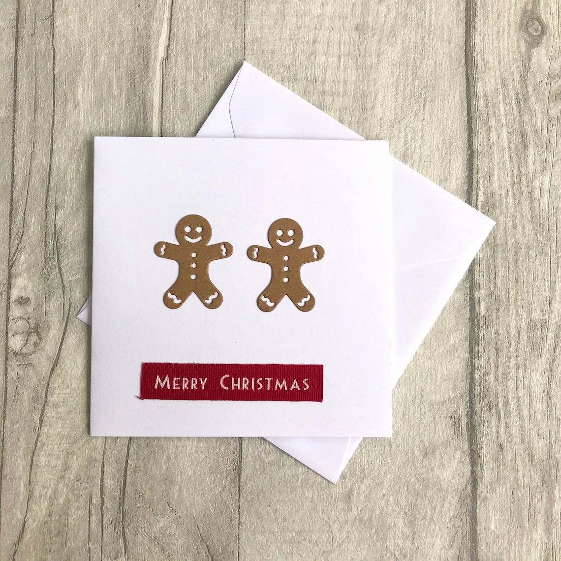 Gingerbread Man Christmas Card Fun Christmas Card Holiday - Etsy