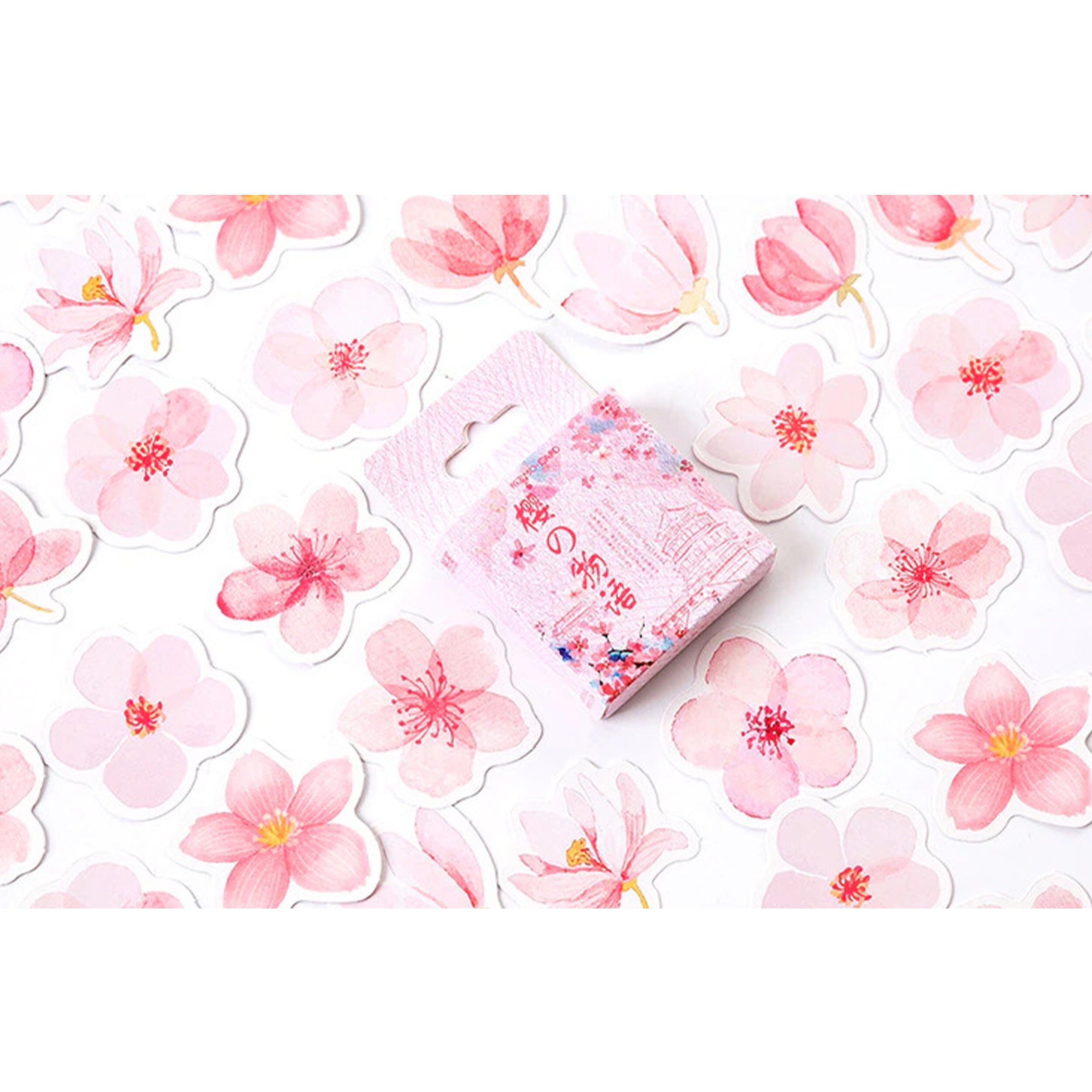 Paper & Party Supplies Stickers Pink Spring Blossom Stickers Pack ...