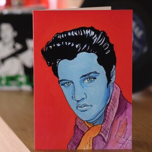 Elvis Presley Greetings Card Taken From My Original Painting. 6x4 ...