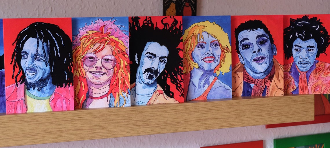 Robert Smith Greetings Card Taken From My Original Painting. - Etsy